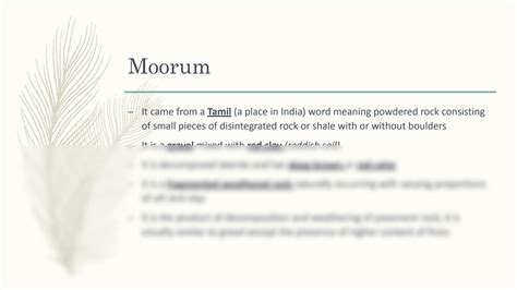 SOLUTION Soil Mechanics Moorum Report Ppt Studypool