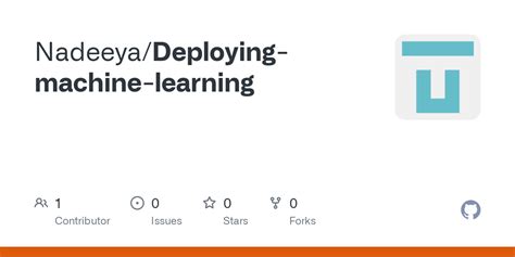 GitHub Nadeeya Deploying Machine Learning