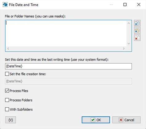 Actions Files And Folders File Date And Time