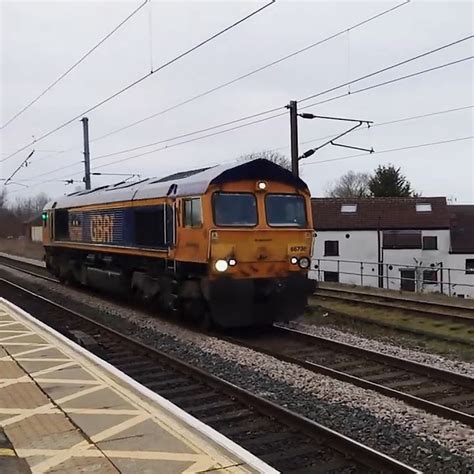 Gbrf Class 66 66736 Working Light Engine Back To Doncaster Class66