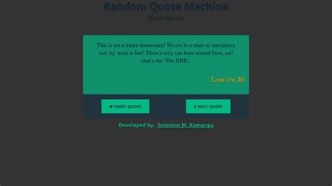 Freecodecamp Random Quote Machine