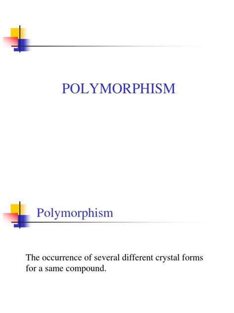 Polymorphism Lecture Crystallization Pdf Shortening Chocolate