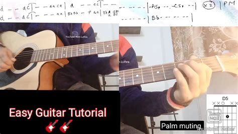 Rolling In The Deep Guitar Tutorial For Beginners Nitin Luthra Youtube