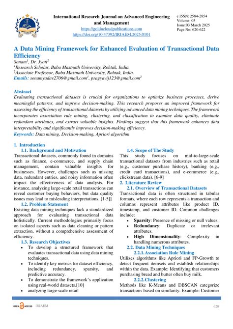 Pdf A Data Mining Framework For Enhanced Evaluation Of Transactional Data Efficiency