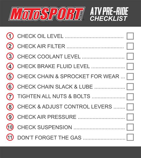 The MotoSport.com ATV Pre-Ride Checklist | MotoSport