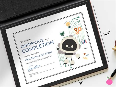 Editable Stem Certificate Of Completion Science Tech Engineering