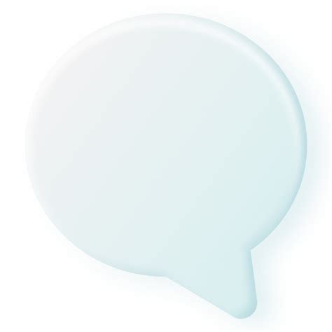 3d speech bubble icon isolated on white background 3d chat sign white