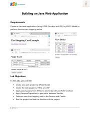Create a Java Web Application: Step-by-Step Shopping Cart Guide | Course Hero
