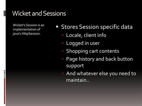 apache wicket component based web development framework ppt download