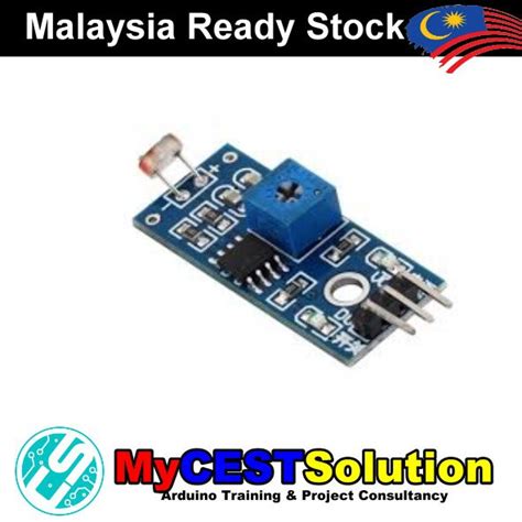 Arduino Gl55 Ldr Photoresistor Light Dependent Resistor Sensor Module Shopee Malaysia