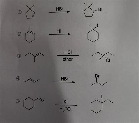 Solved In The Following Given Reactions Which Structure Of