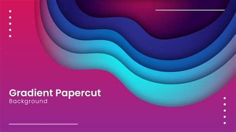 Premium Vector Abstract Gradient Papercut Background
