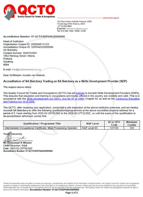 Qcto Accreditation