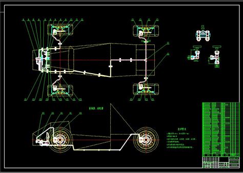 557 大学生方程式赛车设计（制动与行走系统设计36张cad图） autocad 2004 模型图纸下载 懒石网