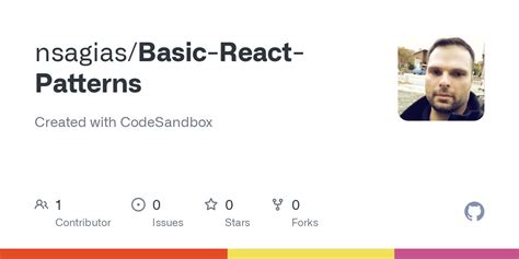 Github Nsagias Basic React Patterns Created With Codesandbox