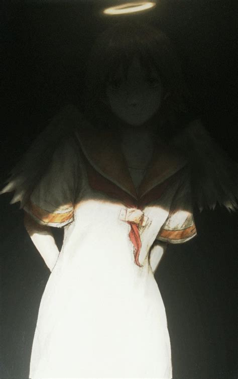 Ranm12s Rakka Haibane Haibane Renmei Highres 1girl Angel Angel
