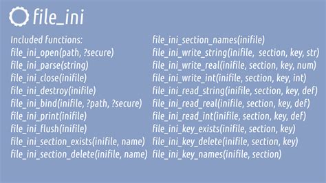 File Ini Better INI Handling By YellowAfterlife