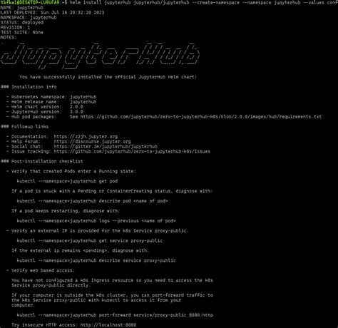 Jupyterhub를 Kubernetes에 Helm을 사용하여 설치하기