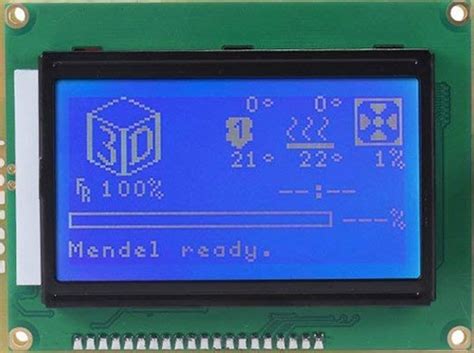 Arduino Lcd 128x64 Display Azul 12864 15 Lcd Grafica Mercadolibre
