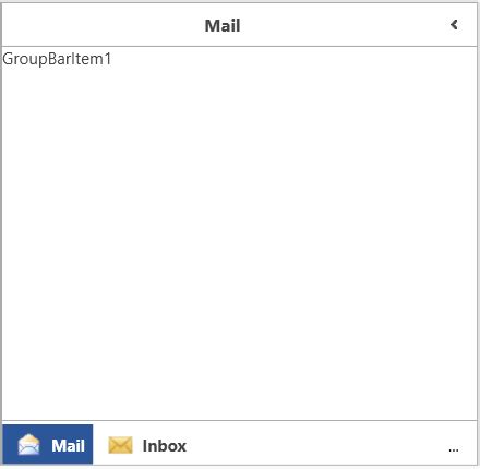 Closing The GroupBar In Stack Mode In WPF Navigation Pane Syncfusion