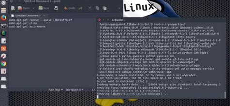 how to remove libreoffice from ubuntu linux the command line way