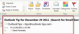 Hide Header In Reading Pane Outlook Tip
