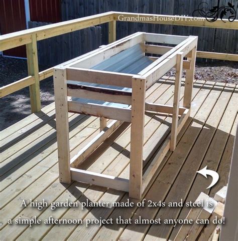 How To DIY Build A Tall Garden Planter For Vegetables