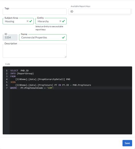 Data Quality User Documentation Reports