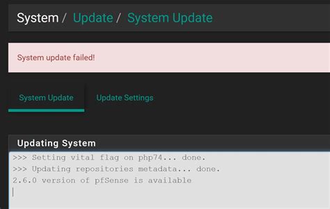 Segmentation Fault When Attempting To Upgrade 252 260 Netgate
