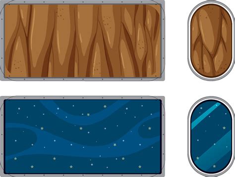 Rectangle And Capsule Shape With Galaxy Pattern 7107719 Vector Art At Vecteezy