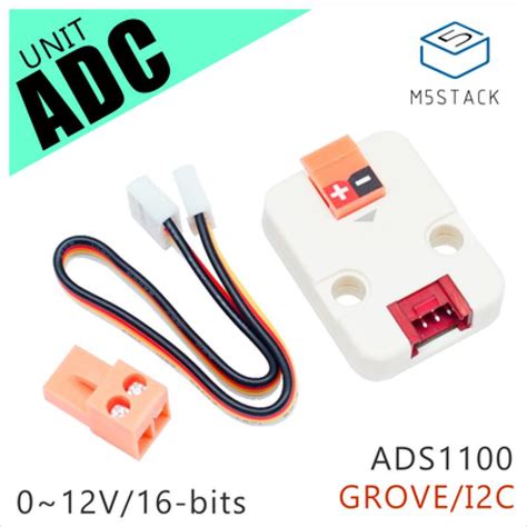 m5stack adc i2c unit ads1100 analog digital wandler bastelgarage