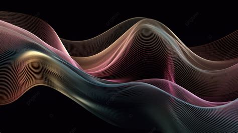 Abstract Flowing Lines In 3d Render Background Radial Lines Wave Effect Radiation Background