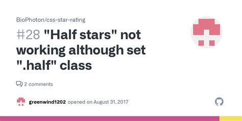 half stars not working although set half class · issue 28
