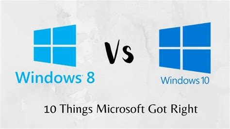 Windows 8 Vs Windows 10 10 สิ่งที่ Microsoft ทำถูกต้อง