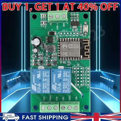 F ESP8266 WIFI Scheda relè intelligente wireless DC 5V 10A modulo relè PCB EUR 9 11 PicClick IT