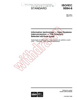 Fillable Online Webstore Iec ISO IEC 9594 6 IEC Webstore Webstore Iec Fax Email Print