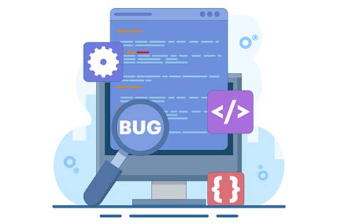 Bug Report Concept Bug Magnifier On Data Software Campaign Computer Bug
