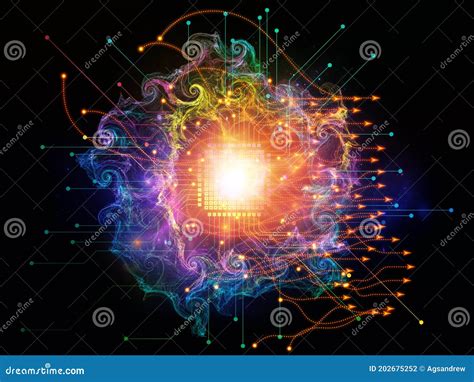 Forces Of Cpu Workflow Stock Illustration Illustration Of Rendering