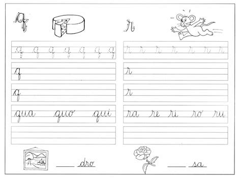 Atividades Para Treinar Letra Cursiva