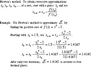 Mathwords Newtons Method Newton Method Newton Method