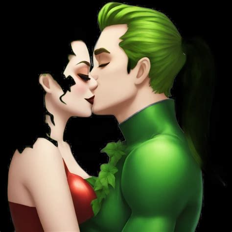 Poison Ivy Kiss Harley Quinn Emoji Ai Emoji Generator