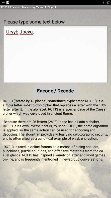 Rot13 Encoder Decoder Apk Untuk Unduhan Android