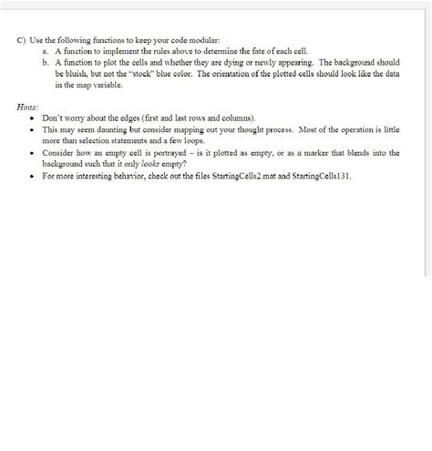 Solved 3 Cell Simulator 55 Pts Program A Basic Simulator