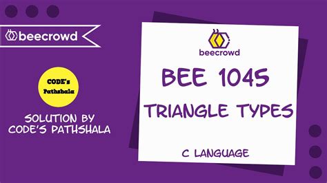 Beecrowd Problem Triangle Types Solution Bangla C Language YouTube
