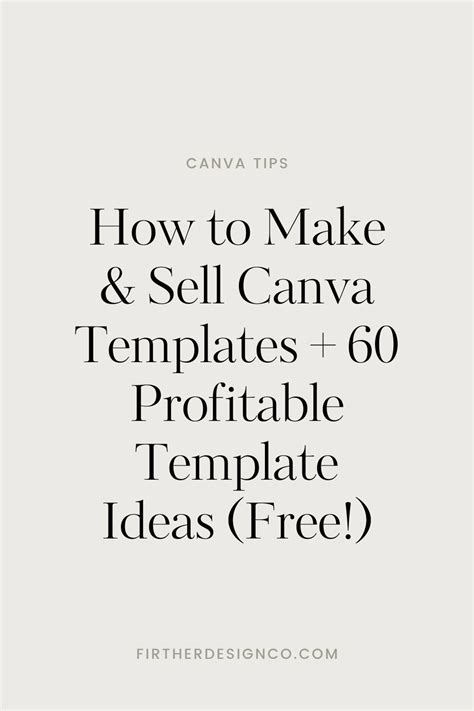 How To Make Sell Canva Templates 60 Profitable Template Ideas Free