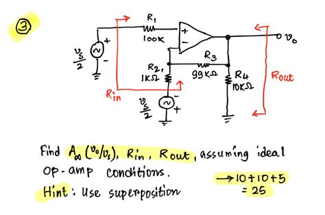 Solved Find A∞v0vs Rin Rout Assuming Ideal Op Amp