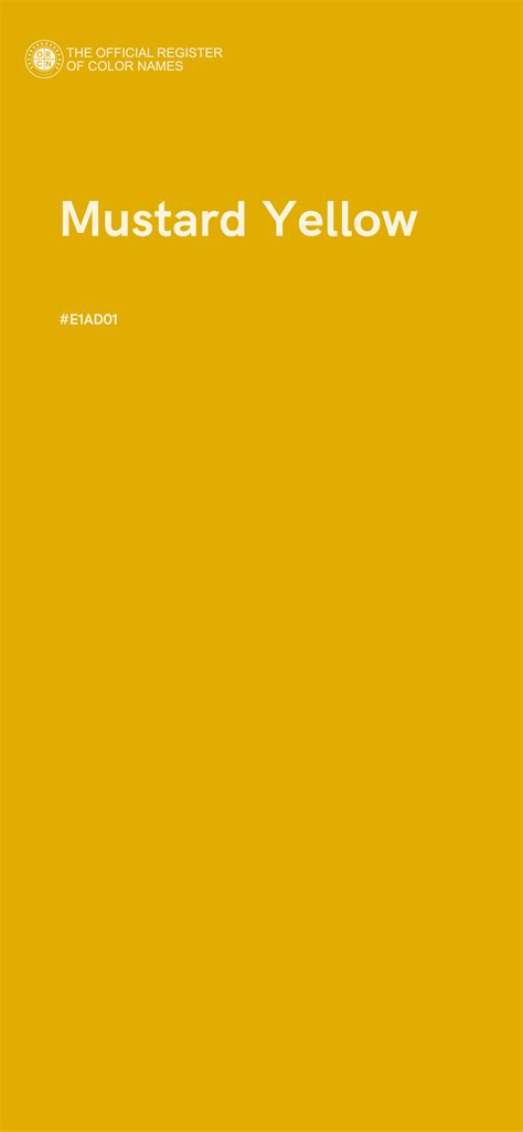 Mustard Yellow Color Swatch