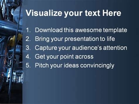 Pipeline Industrial PowerPoint Template 0810 PowerPoint Templates