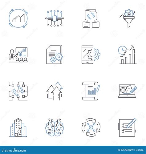 Interaction Design Line Icons Collection User Centric Interface