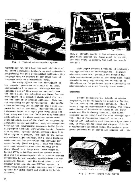 microcomputer application in engineering design